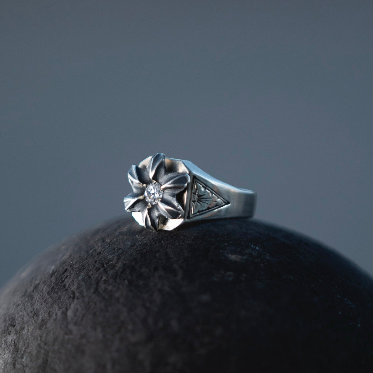 Valor Signet Ring / ALL STERLING SILVER Sizes 8-10.5 – Bullet Bloom