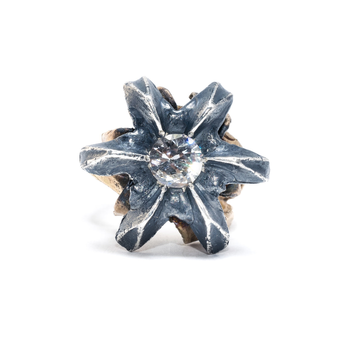 .45 Caliber Large Bullet Clutch Pin / 14K Gold + Sterling Silver – Bullet Bloom