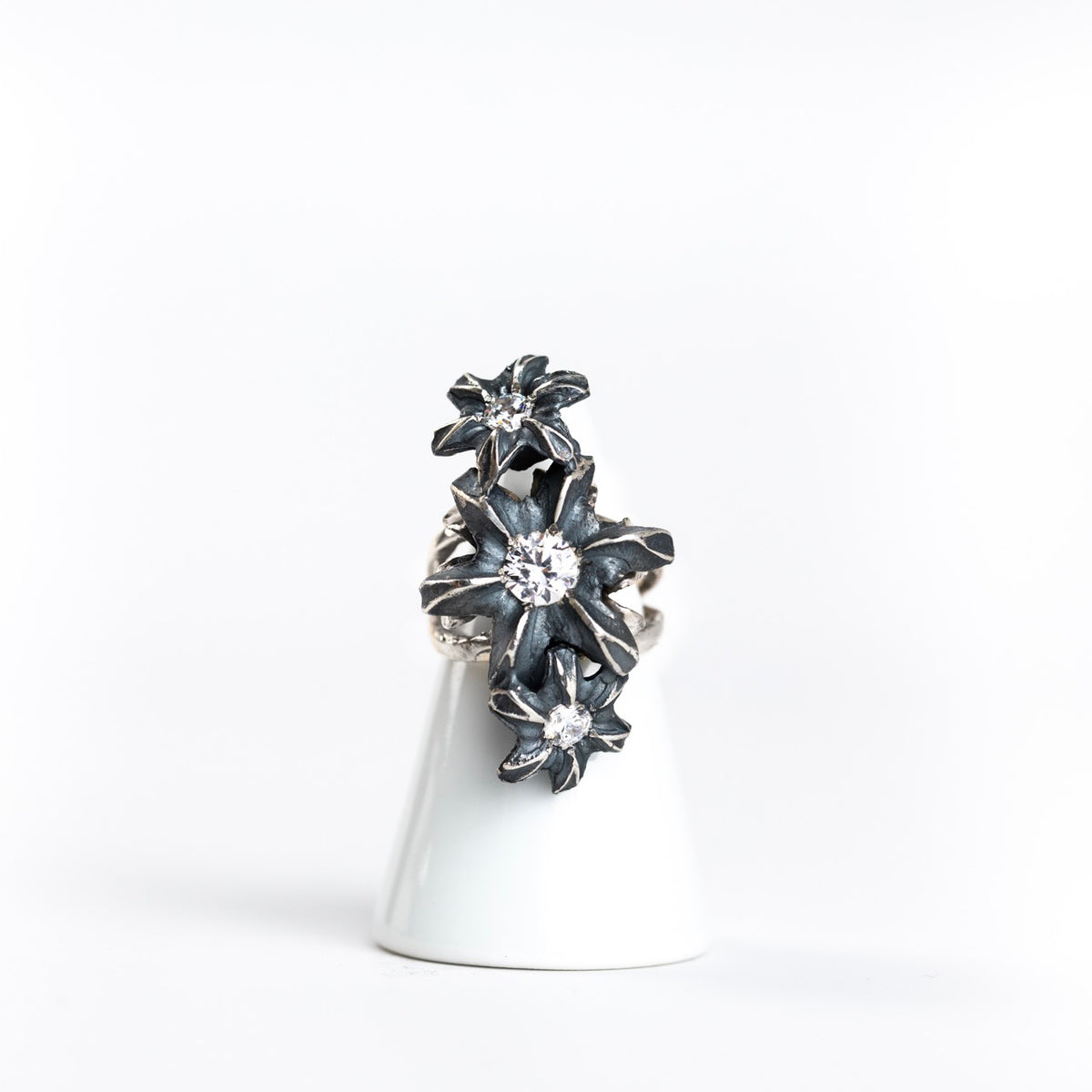 Vertical Ring / ALL STERLING SILVER Sizes 11-13 – Bullet Bloom