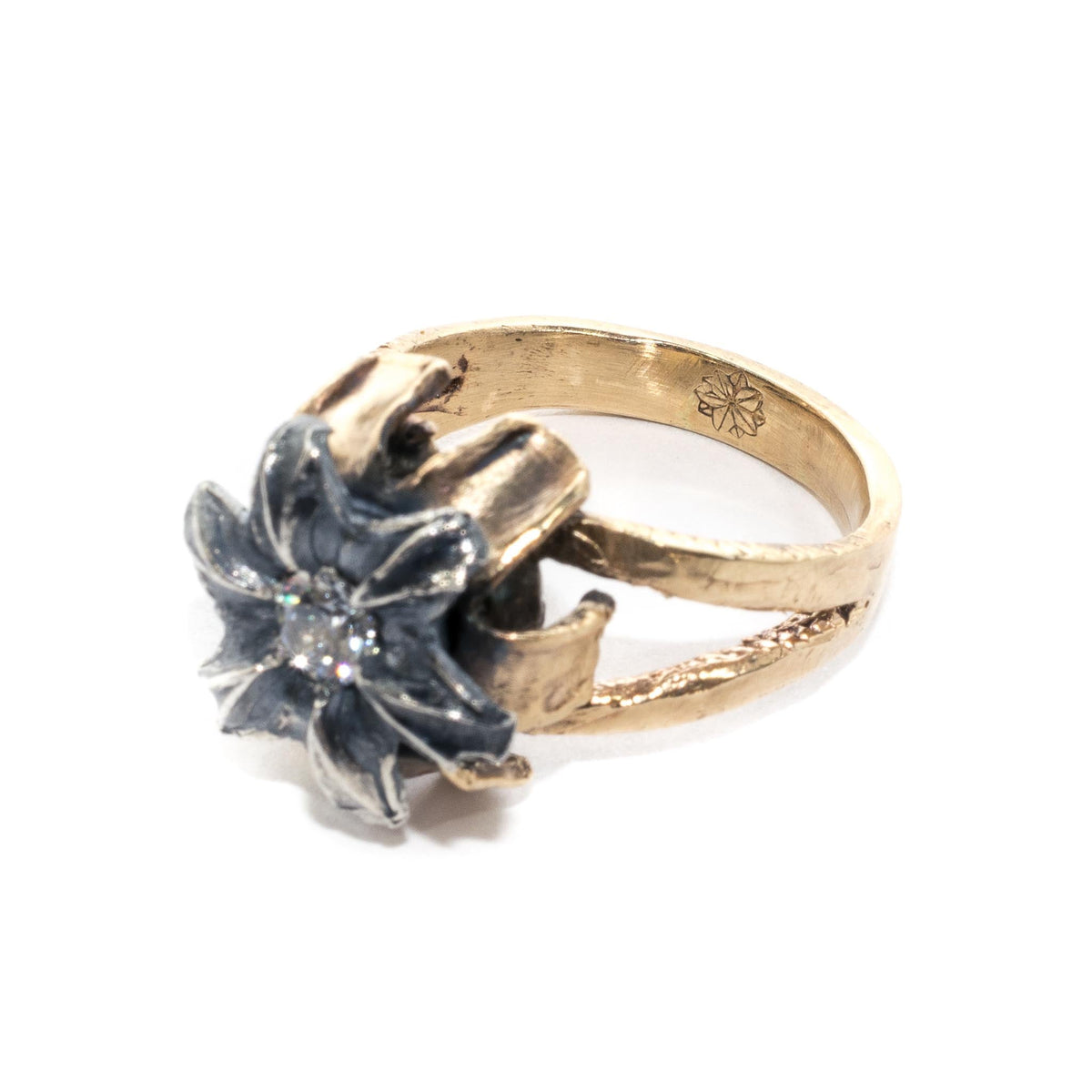 .380 Caliber Ring | Gold Band + Stone | Women's Bullet Blossom Jewelry ...