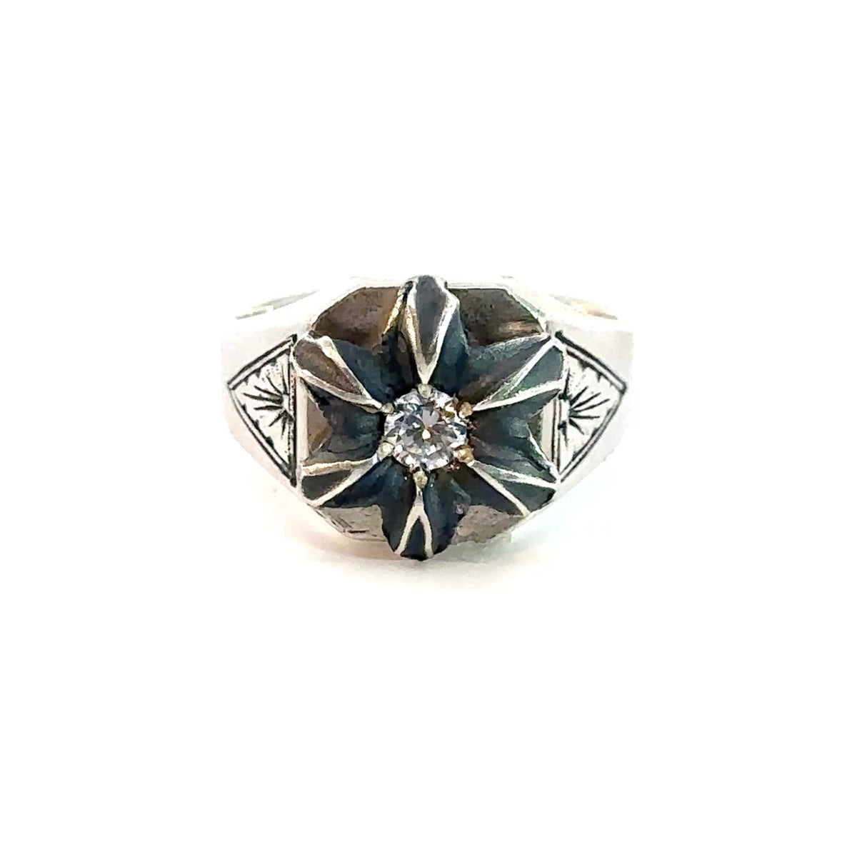 Valor Signet Ring / ALL STERLING SILVER Sizes 5-7.5 – Bullet Bloom