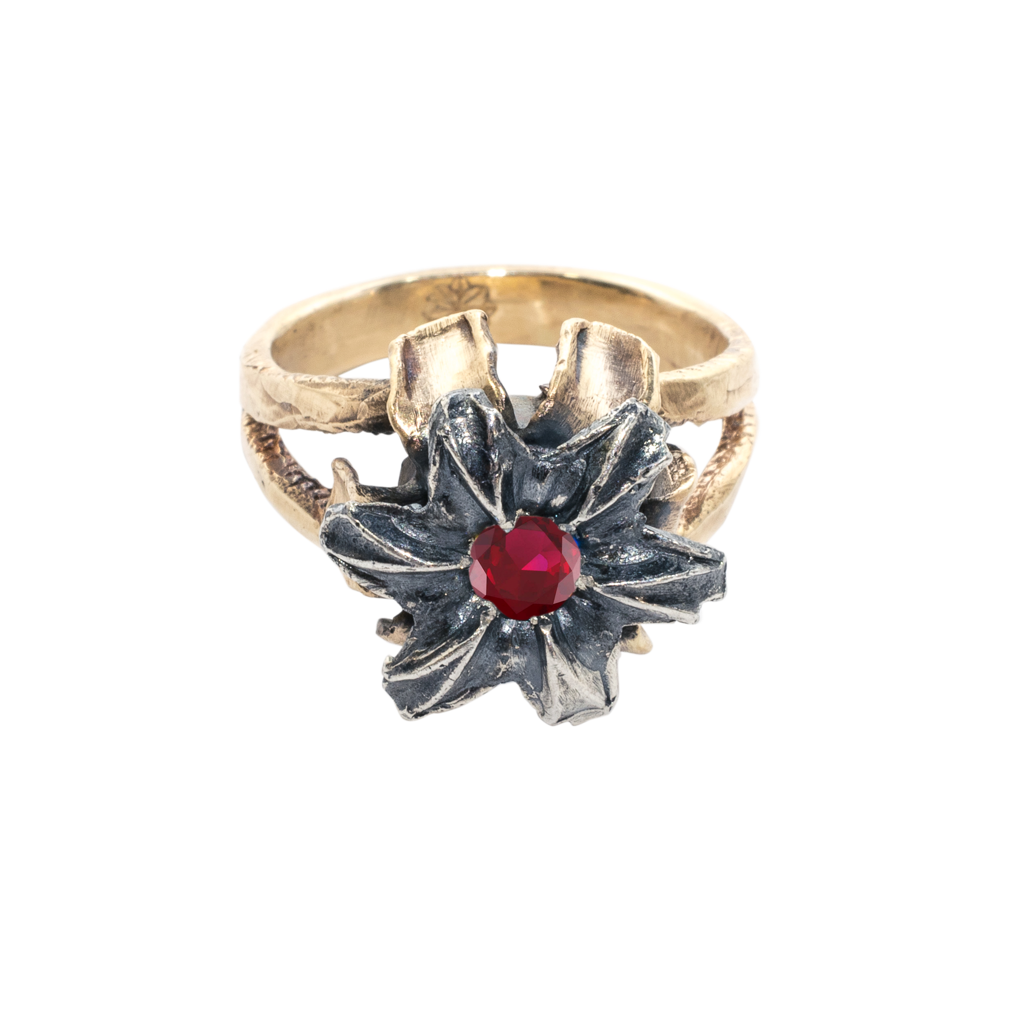 .380 Caliber Ring | Gold Band + Stone | Women's Bullet Blossom Jewelry ...